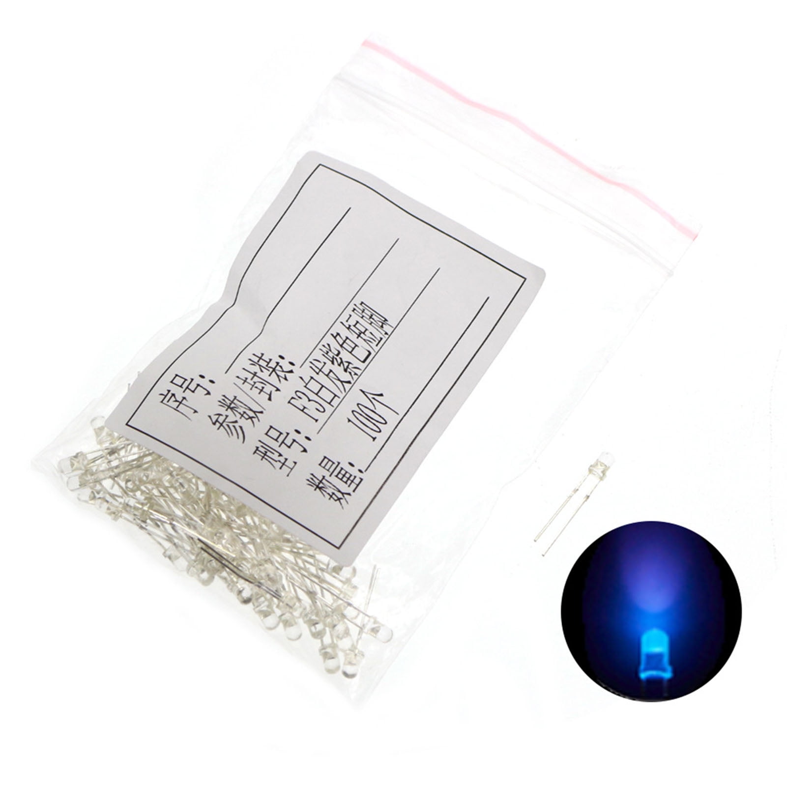 Farfi 100Pcs 3MM Light Emitting Diode Bright Light Good Stability LED ...