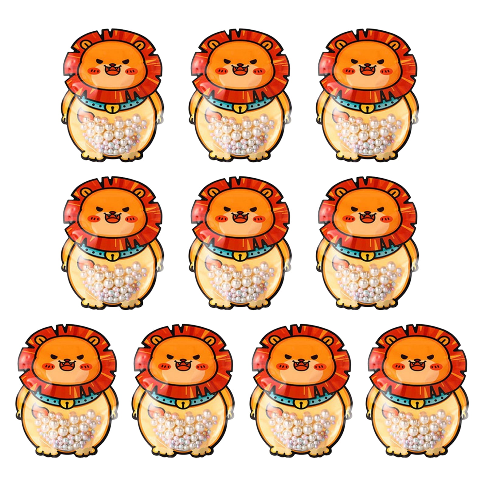 Farfi 10Pcs Candy Bag Visible Window Animal Style Cute Little Hedgehog Shape Cookie Sealing ...