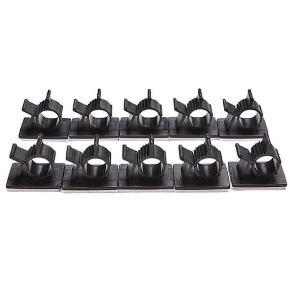 Farfi 10Pcs Durable Adhesive Cable Clips Clamps Cord Wire Holder ...