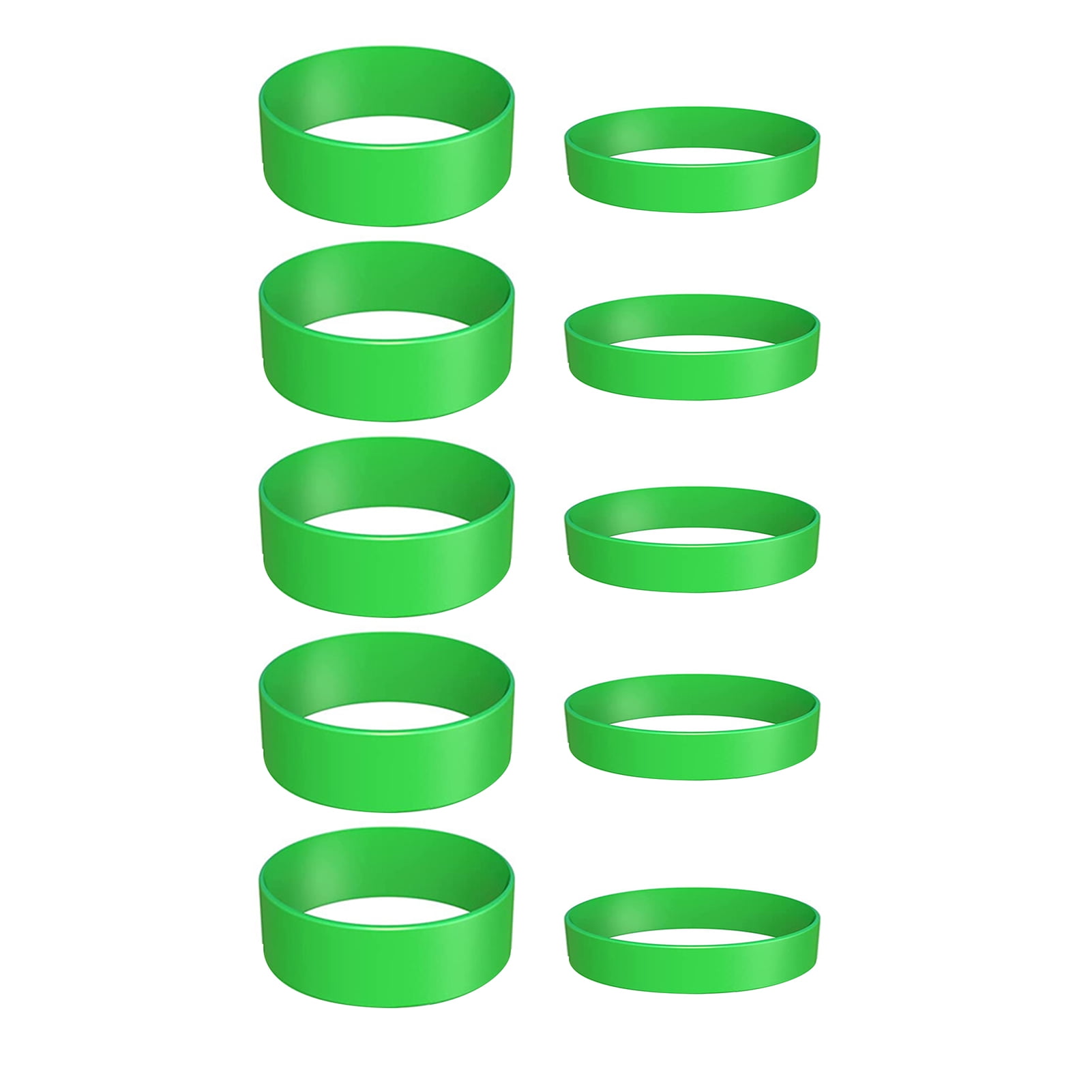 Farfi 10Pcs/Set Elastic Anti-ghosting Tumbler Wrap Ring Silicone ...