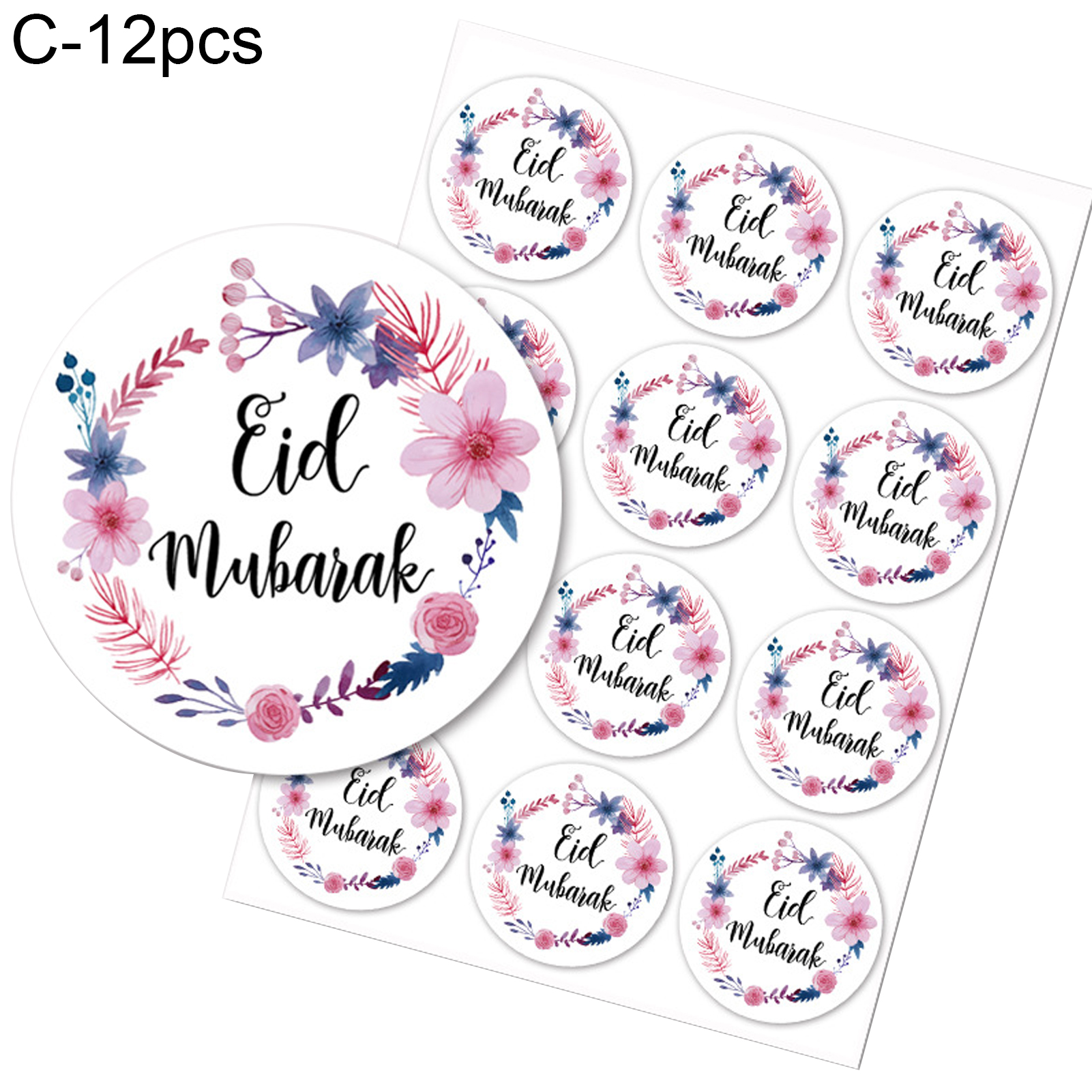 Farfi 12 Sheets Seal Labels Self-adhesive Removable Colorful Adhesive ...