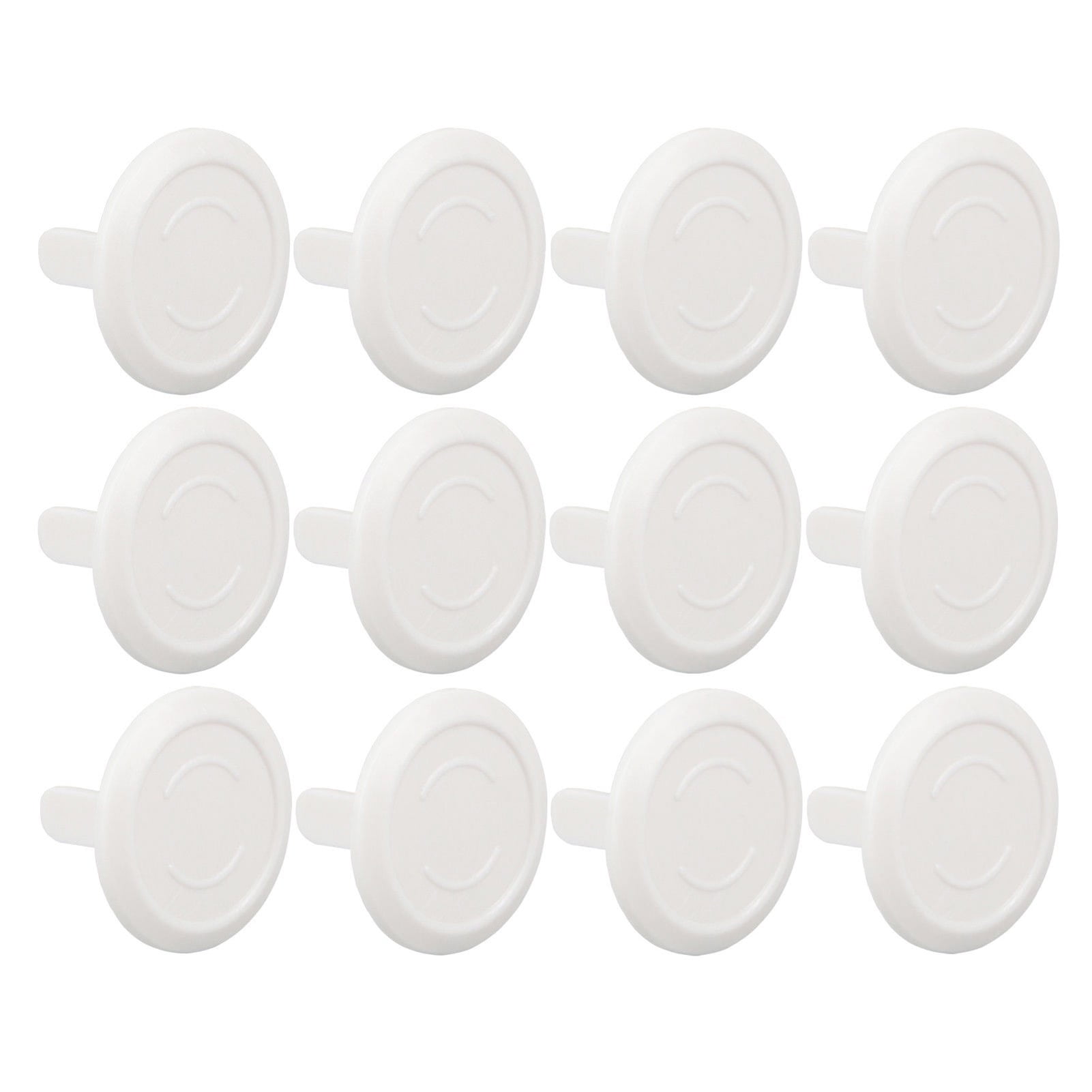 Farfi 12Pcs Anti Electric Shock Outlet Plugs Covers Insulated Plastic ...