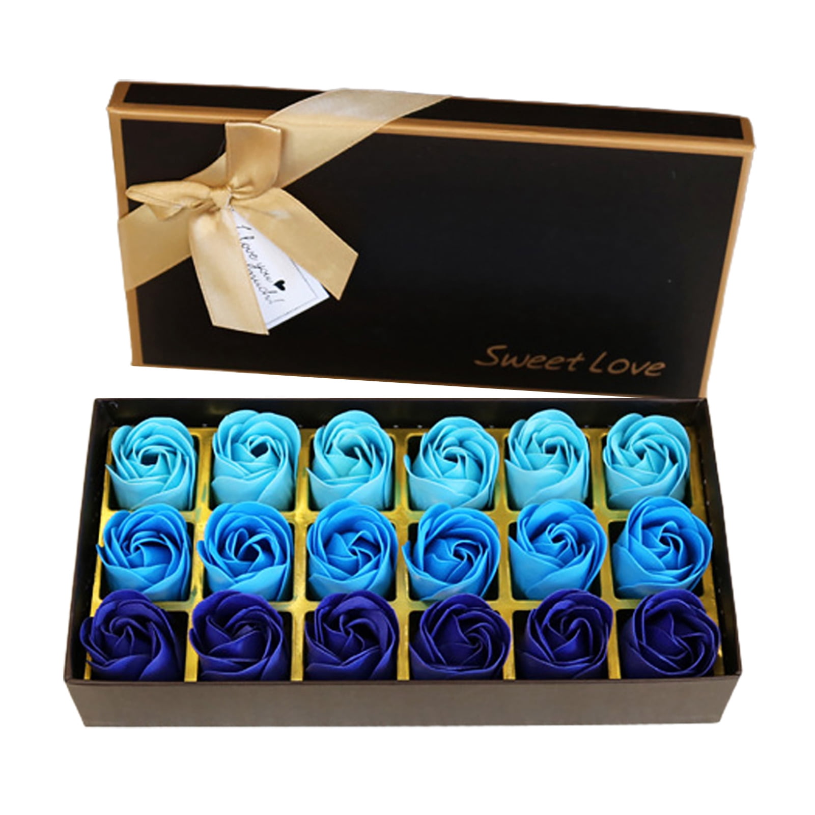 Farfi 18Pcs/Box Soap Rose Flower Elegant Delicate Texture Nice-looking ...