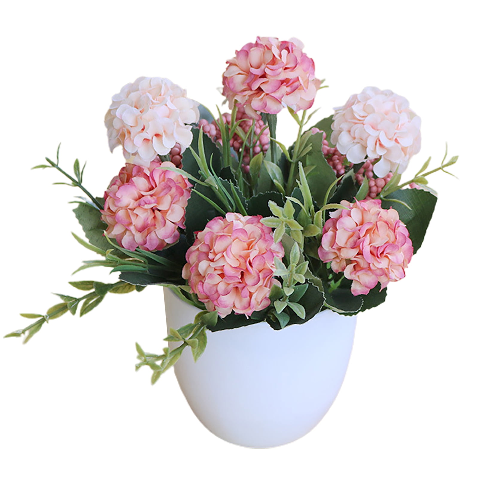 Farfi 1Pc Artificial Potted Plant Easy to Maintain Smooth Edge Plastic ...