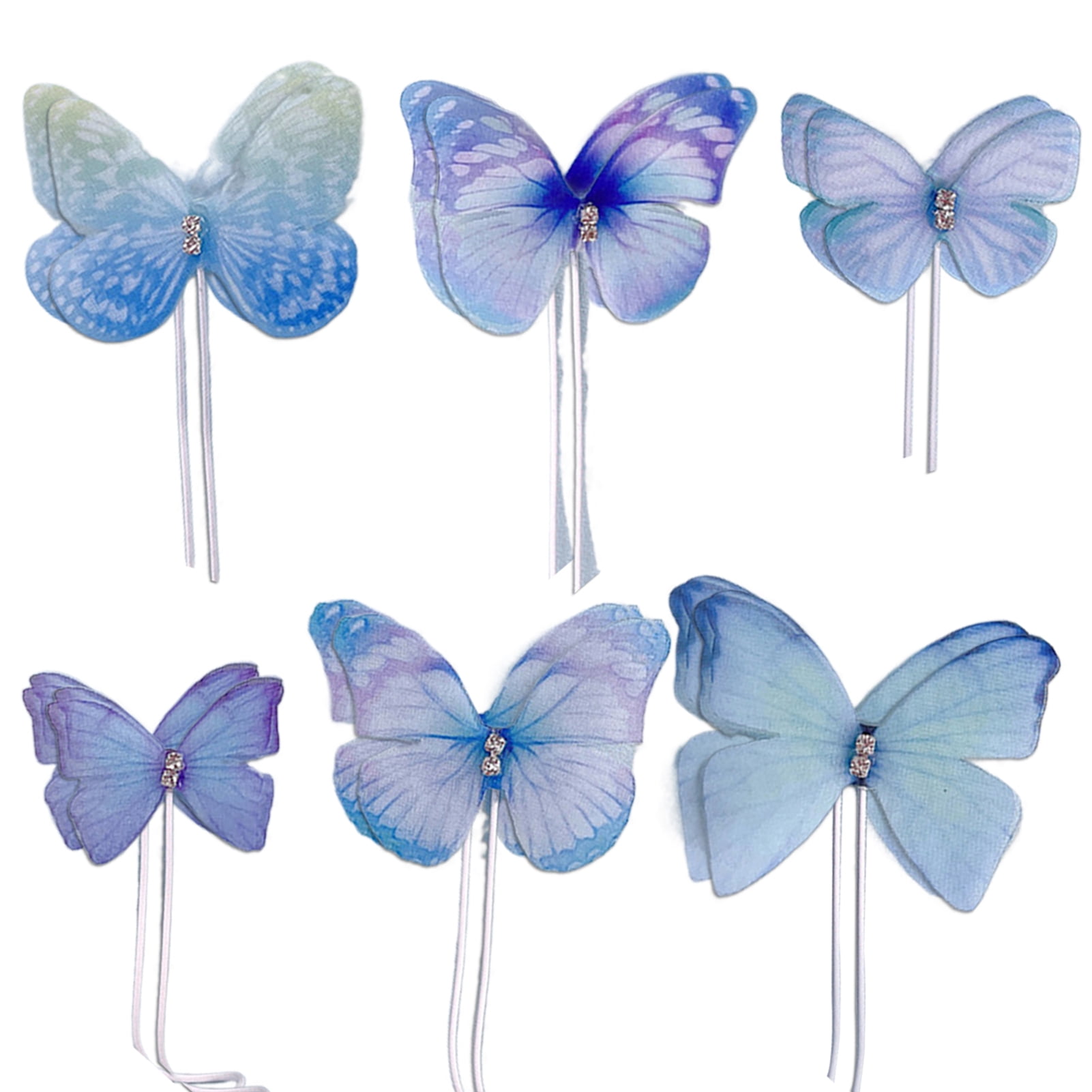 Farfi 2 Sets Cake Toppers Butterfly Design Innovative Cake Decoration ...