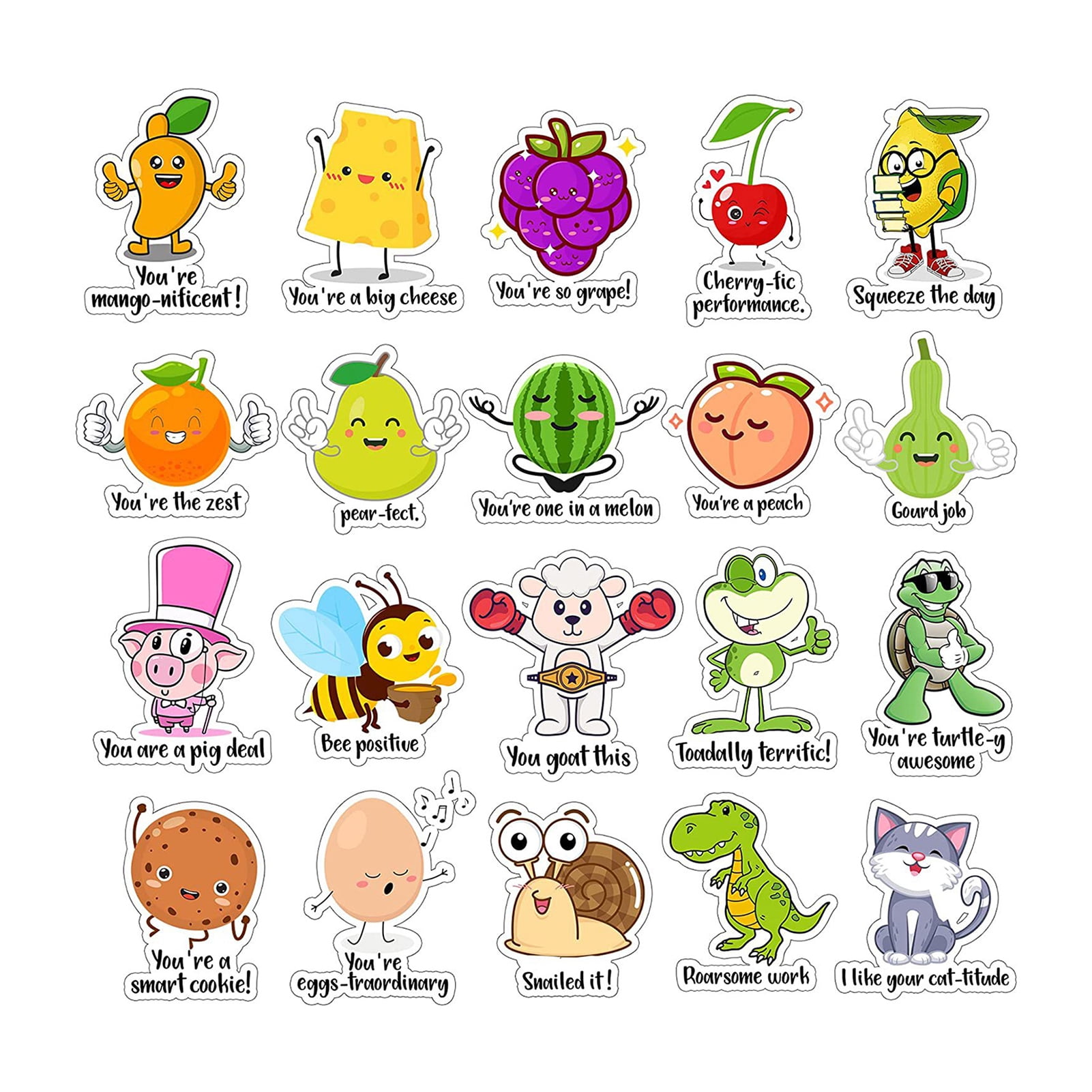 Farfi 200Pcs Teacher Sticker Strong Stickiness Exquisite Vivid Design ...