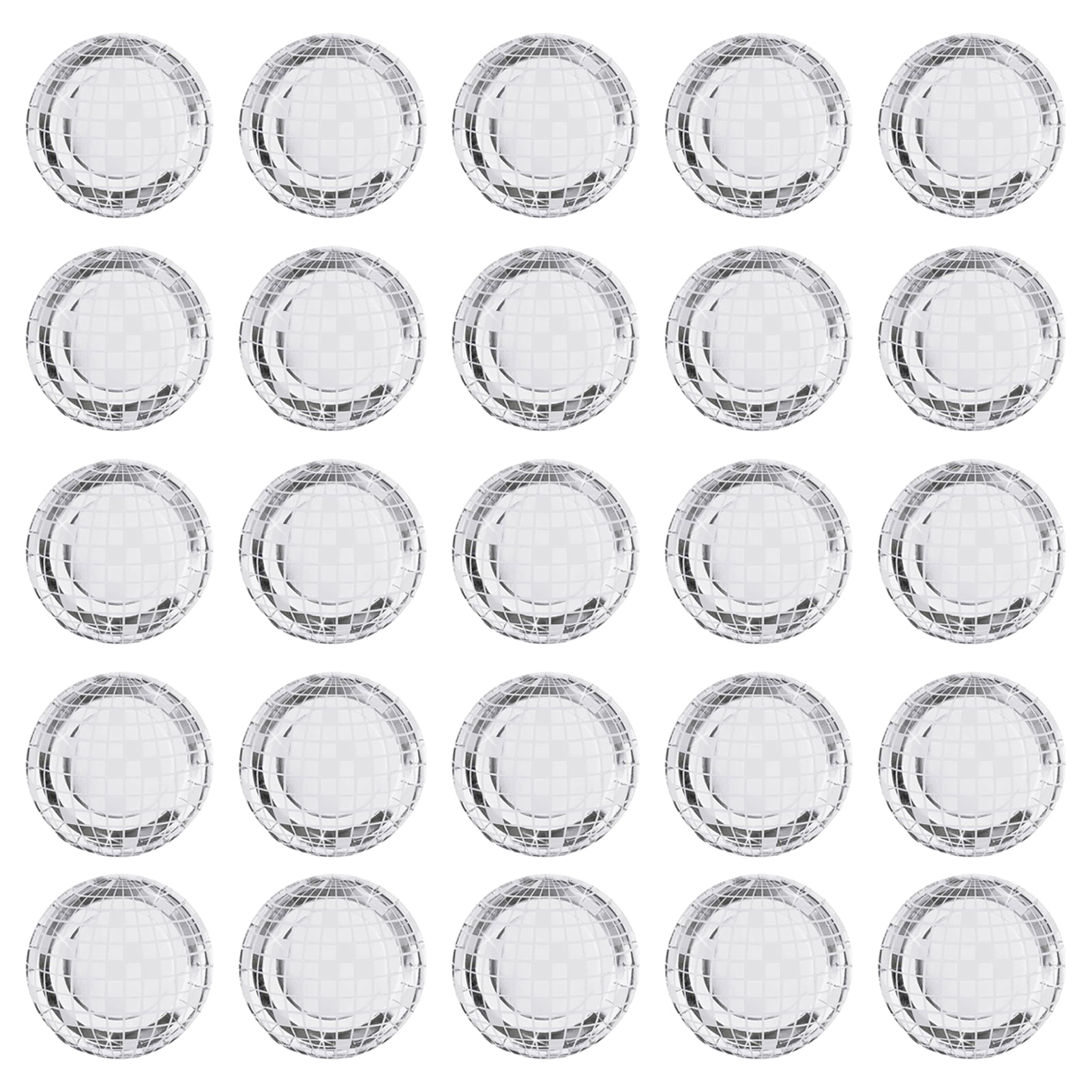 Farfi 25Pcs Disco Party Disposable Plate Shiny Vintage Wedding Birthday ...