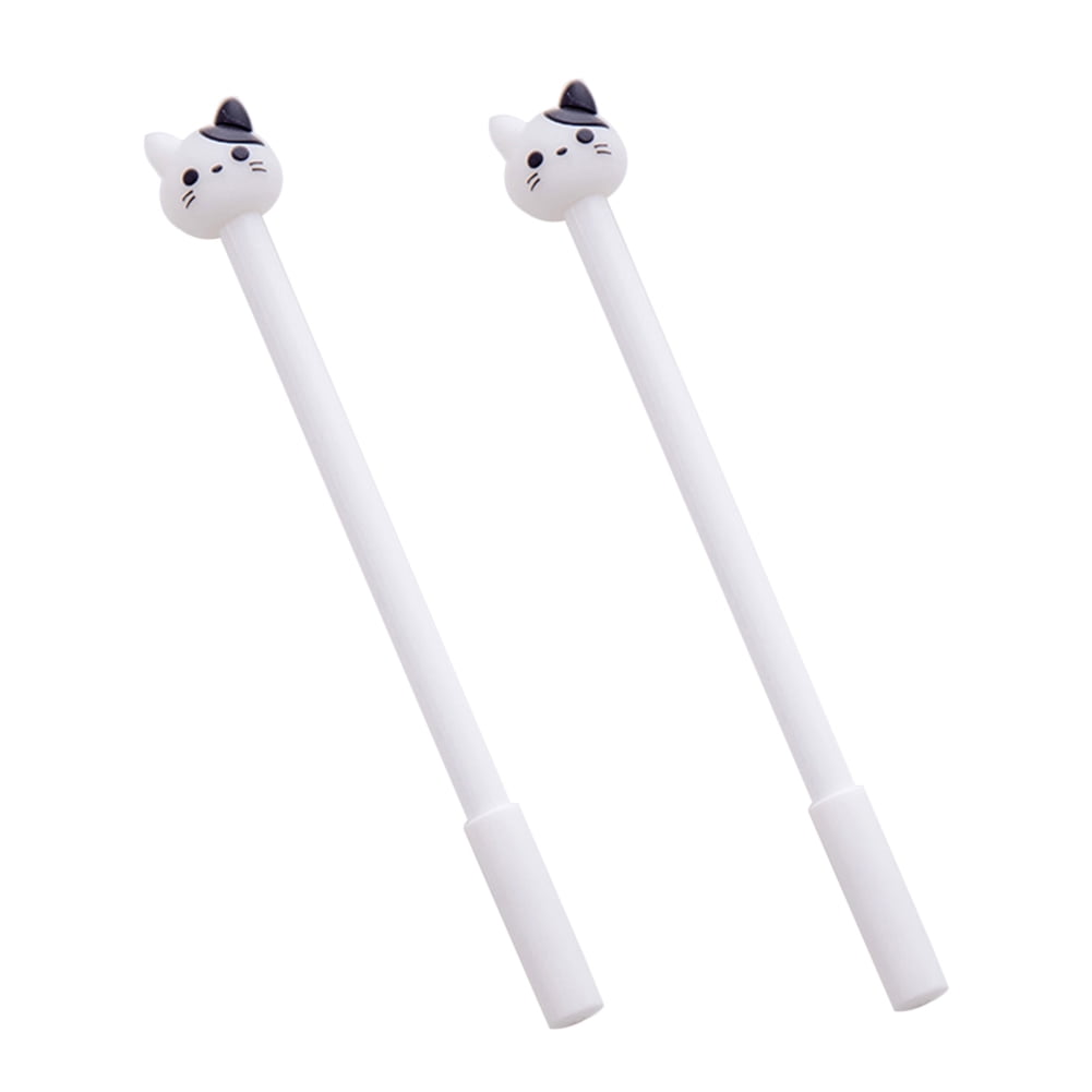 Farfi 2Pcs Cute Cat Paw Ink Gel Pen Writing Marker Student Office ...