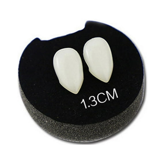 Farfi 2Pcs Fake Luminous Vampire Teeth Fangs Dentures Halloween Cosplay ...