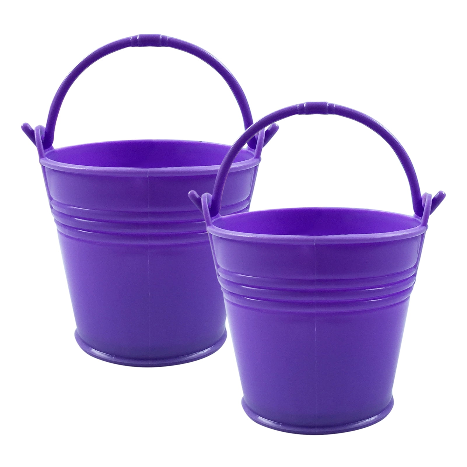 Farfi 2Pcs Multi-use Anti-slid Handle Candy Storage Bucket Plastic ...