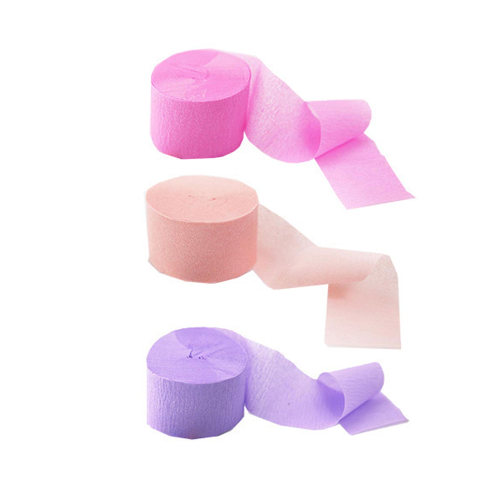 Farfi 3 Roll Crepe Paper Cuttable Crepe Paper Streamers Backdrop Decor ...