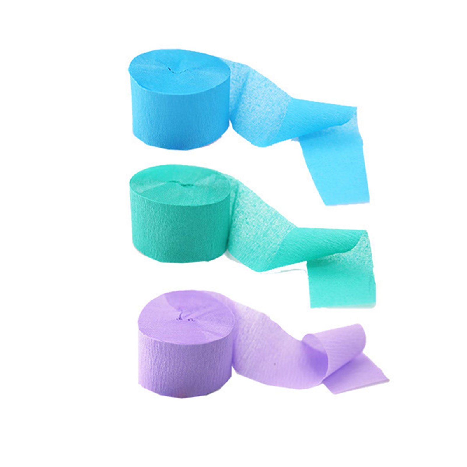 Farfi 3 Roll Crepe Paper Cuttable Crepe Paper Streamers Backdrop Decor ...