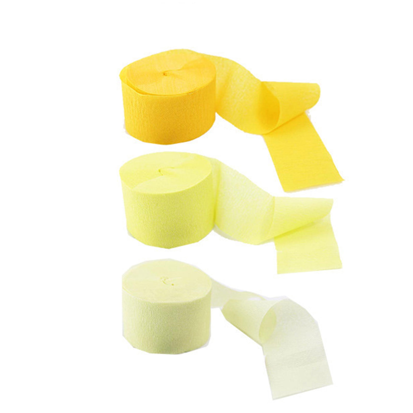 Farfi 3 Roll Crepe Paper Cuttable Crepe Paper Streamers Backdrop Decor ...