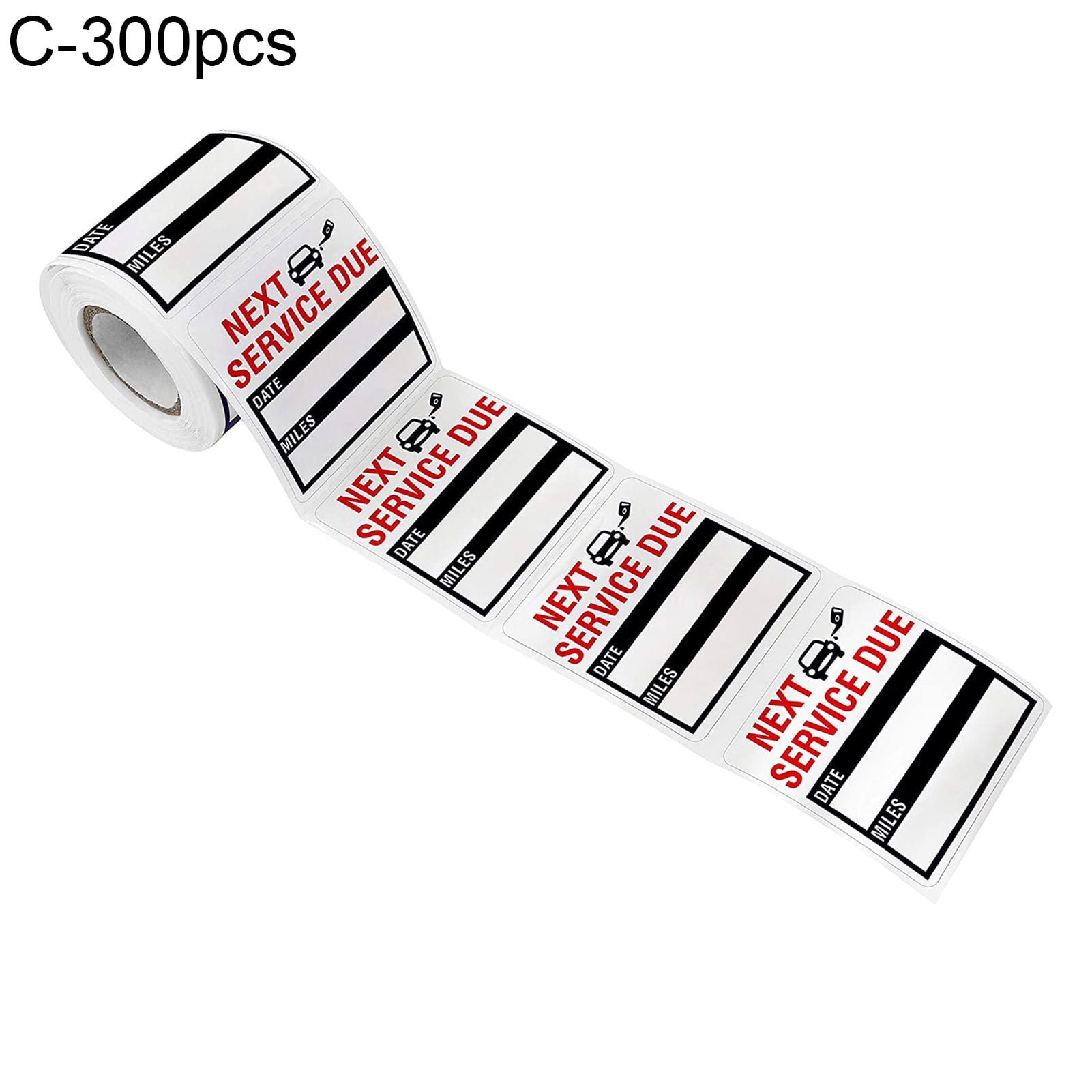 Farfi 300Pcs Car Service Sticker with Perforation Line Self-adhesive ...