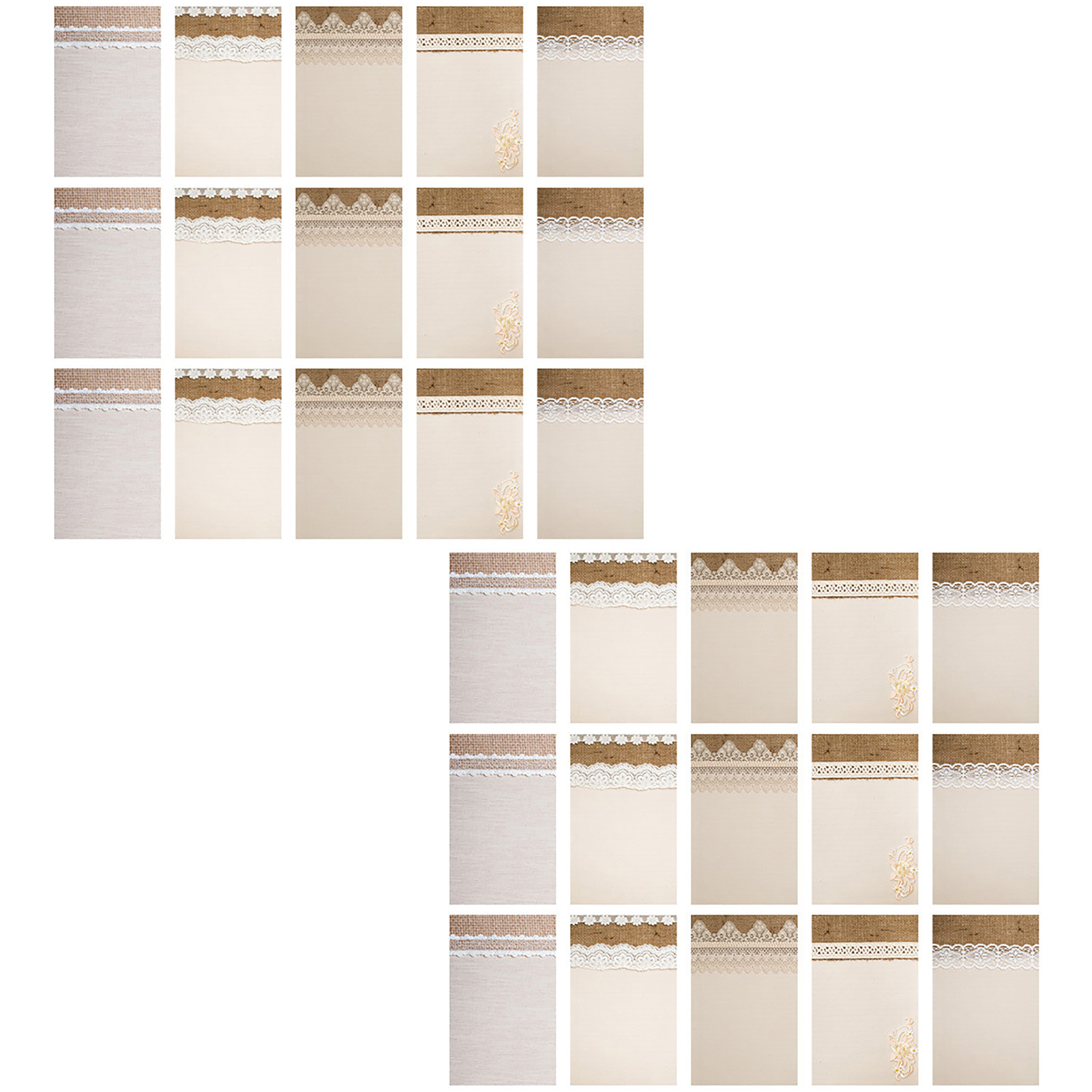 Farfi 30Pcs Semitransparent Scrapbook Paper Smooth Surface Tearable ...