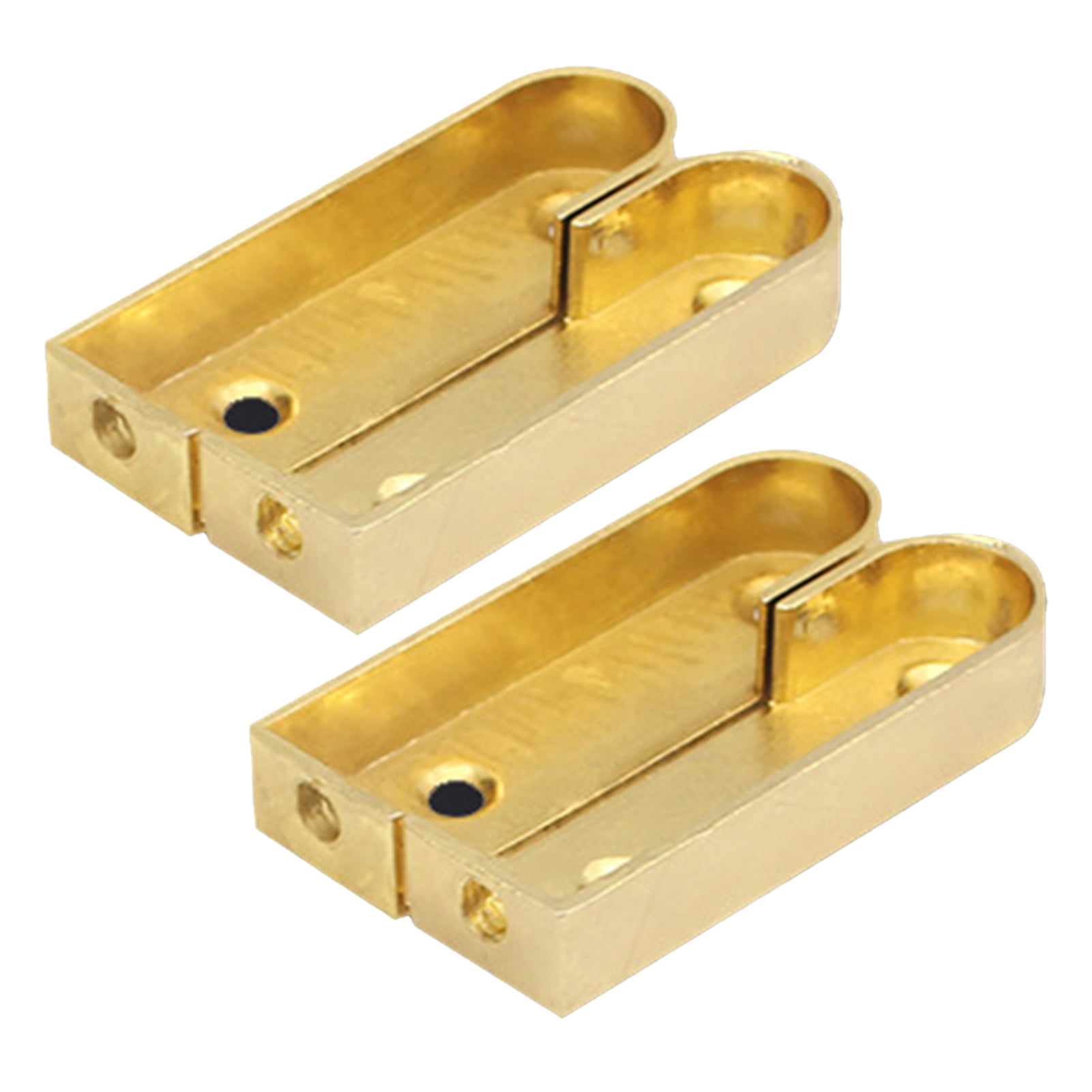 Farfi 4Pcs Clothes Hanging Rod Bracket Bases Flanges Bedroom Closet ...