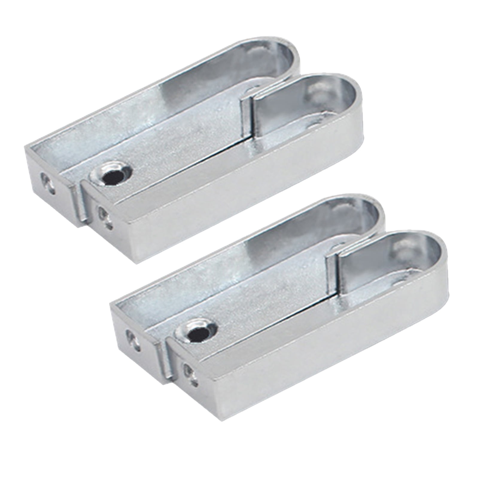 Farfi 4Pcs Clothes Hanging Rod Bracket Bases Flanges Bedroom Closet ...