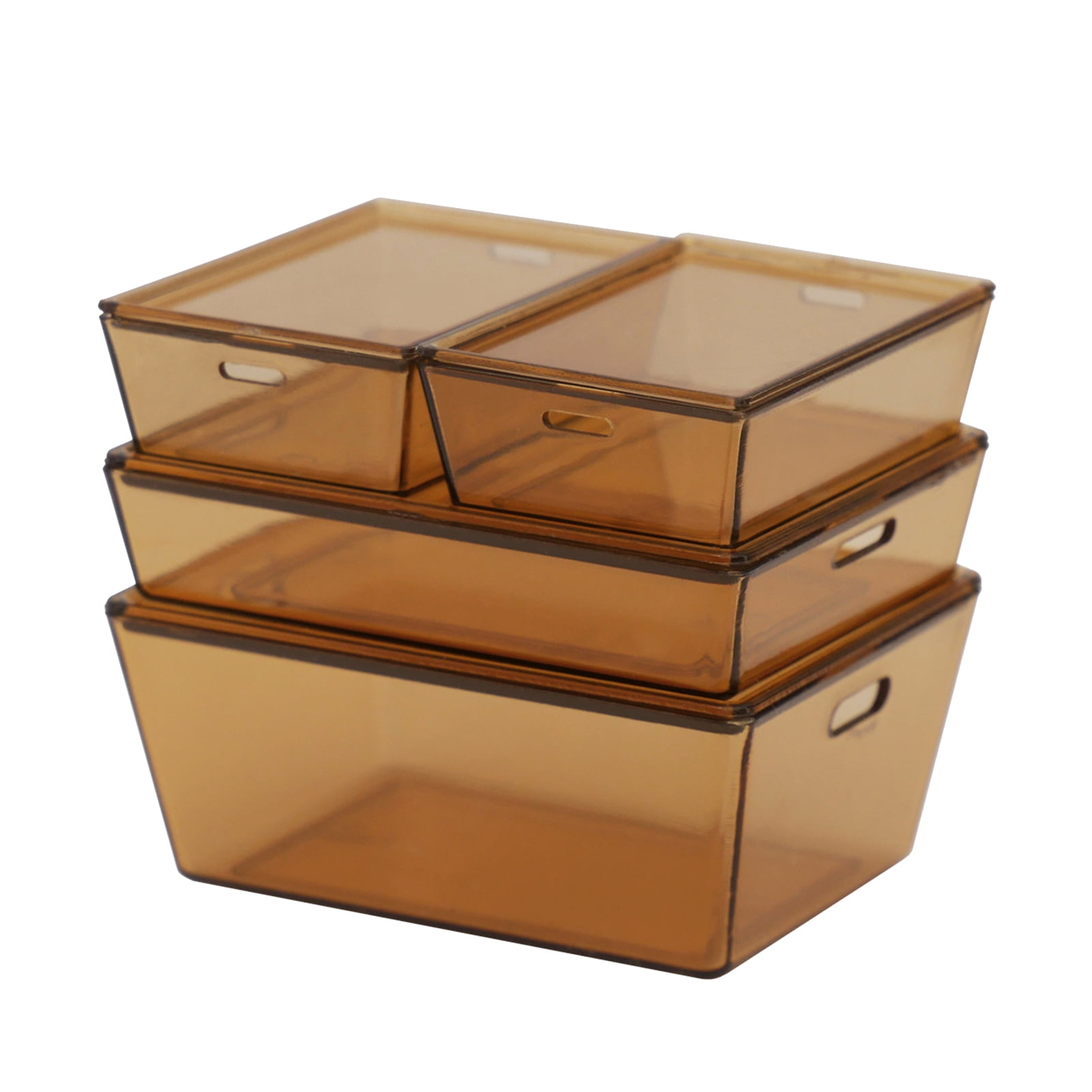 Farfi 4Pcs Mini Storage Box Realistic Food Play Model ABS Simulation ...