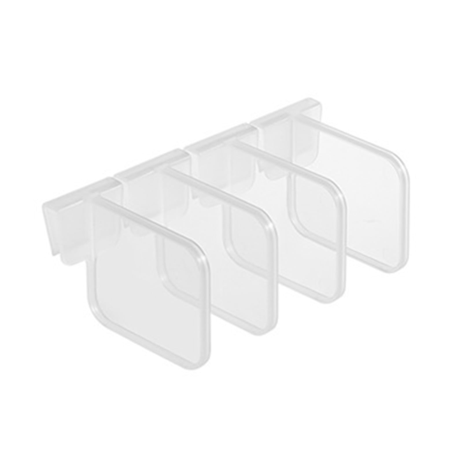 Farfi 4Pcs Refrigerator Storage Rack Kitchen Snap-on Shelf Sorting ...