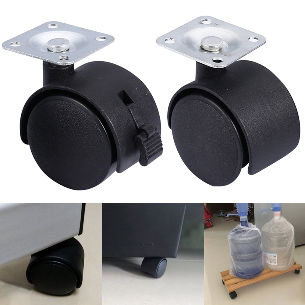 Farfi 4Pcs Universal Silent Sliding Trolley Chair Wheel Furniture ...