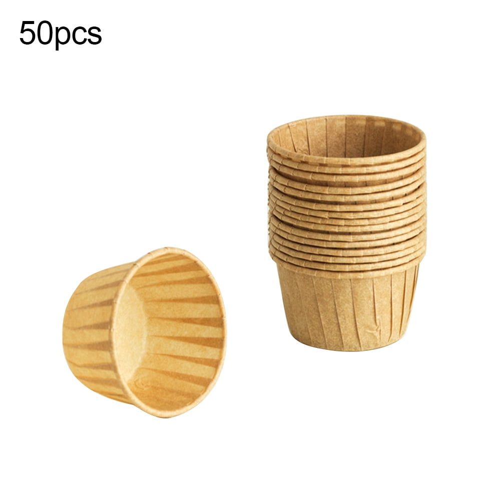 Farfi 50Pcs Baking Cupcake Cake Liner Wrappers Paper Cup Tray Muffin ...