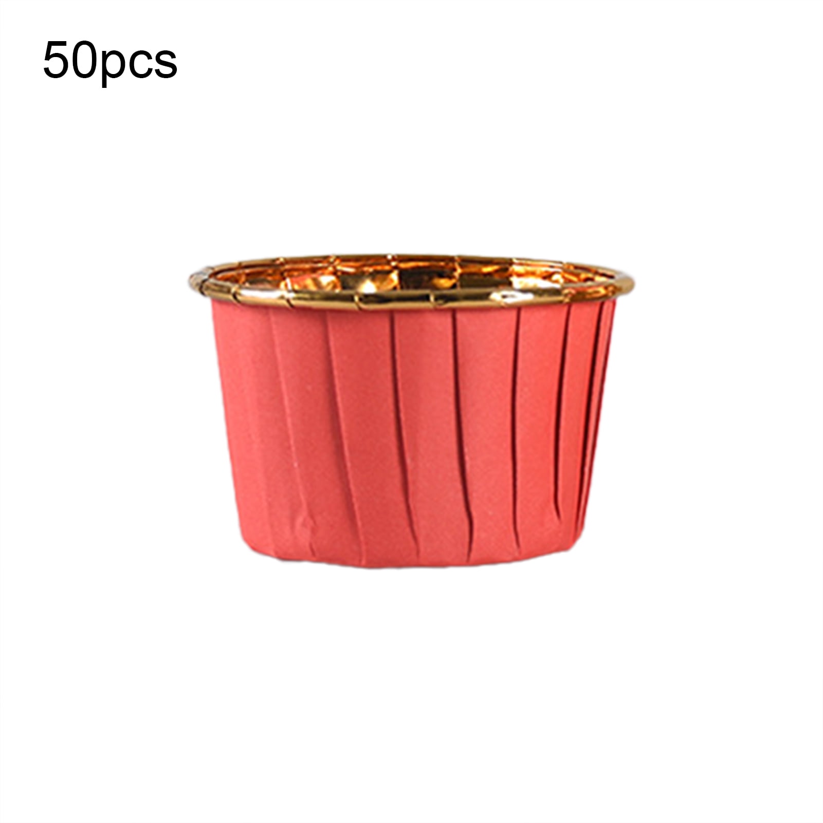 Farfi 50Pcs DIY Thicken Paper Muffin Cup Cake Wrappers Cupcake Liner ...