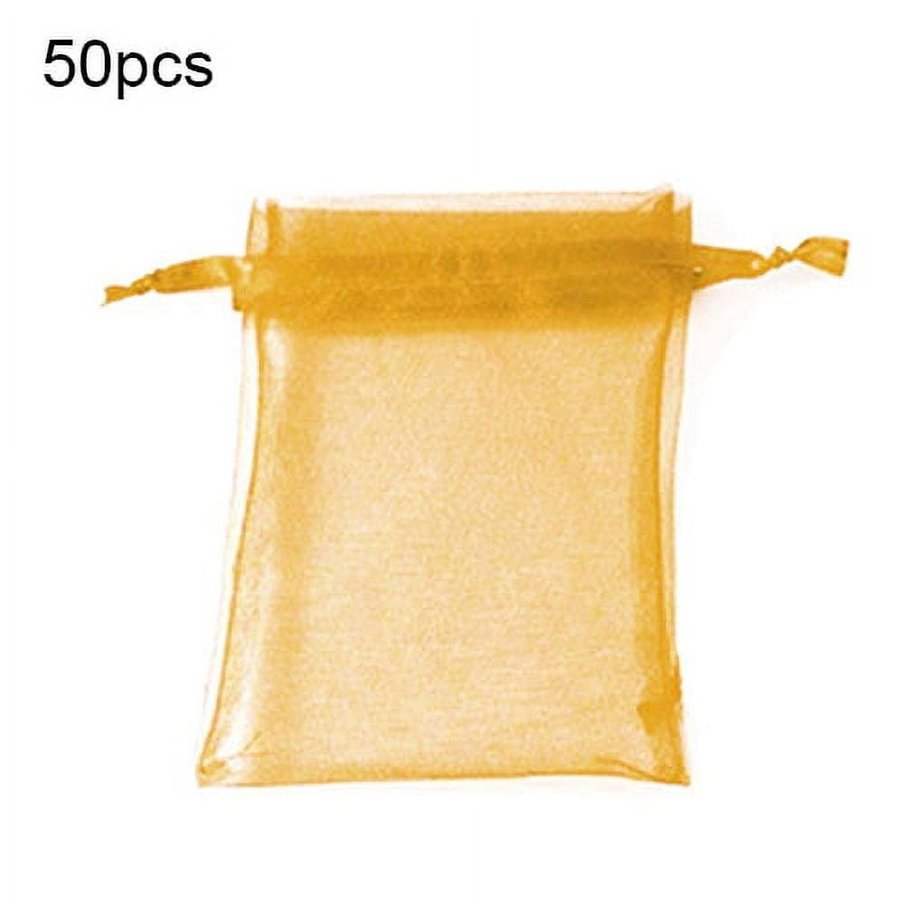 Farfi 50Pcs Festive Days Use Organza Jewelry Packing Pouches Wedding ...