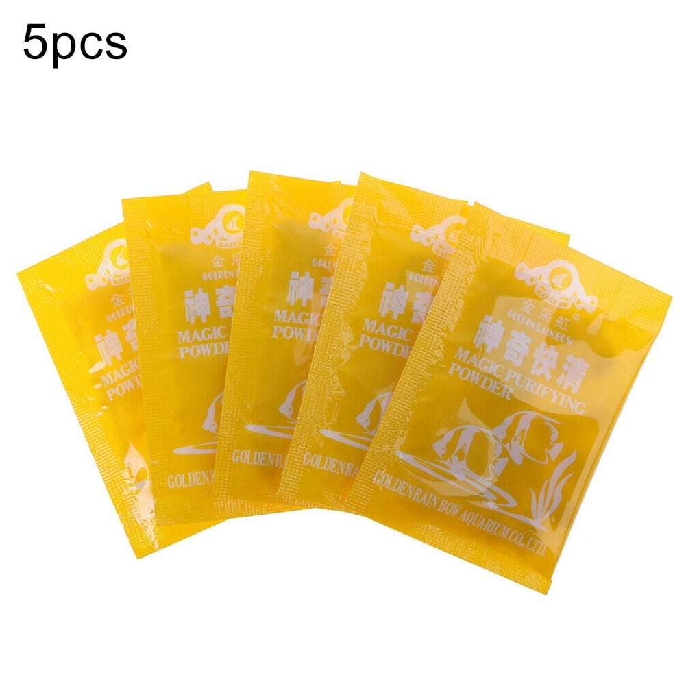 Farfi 5Pcs Aquarium Purifier Powder Magic Water Efficient Fish Tank ...