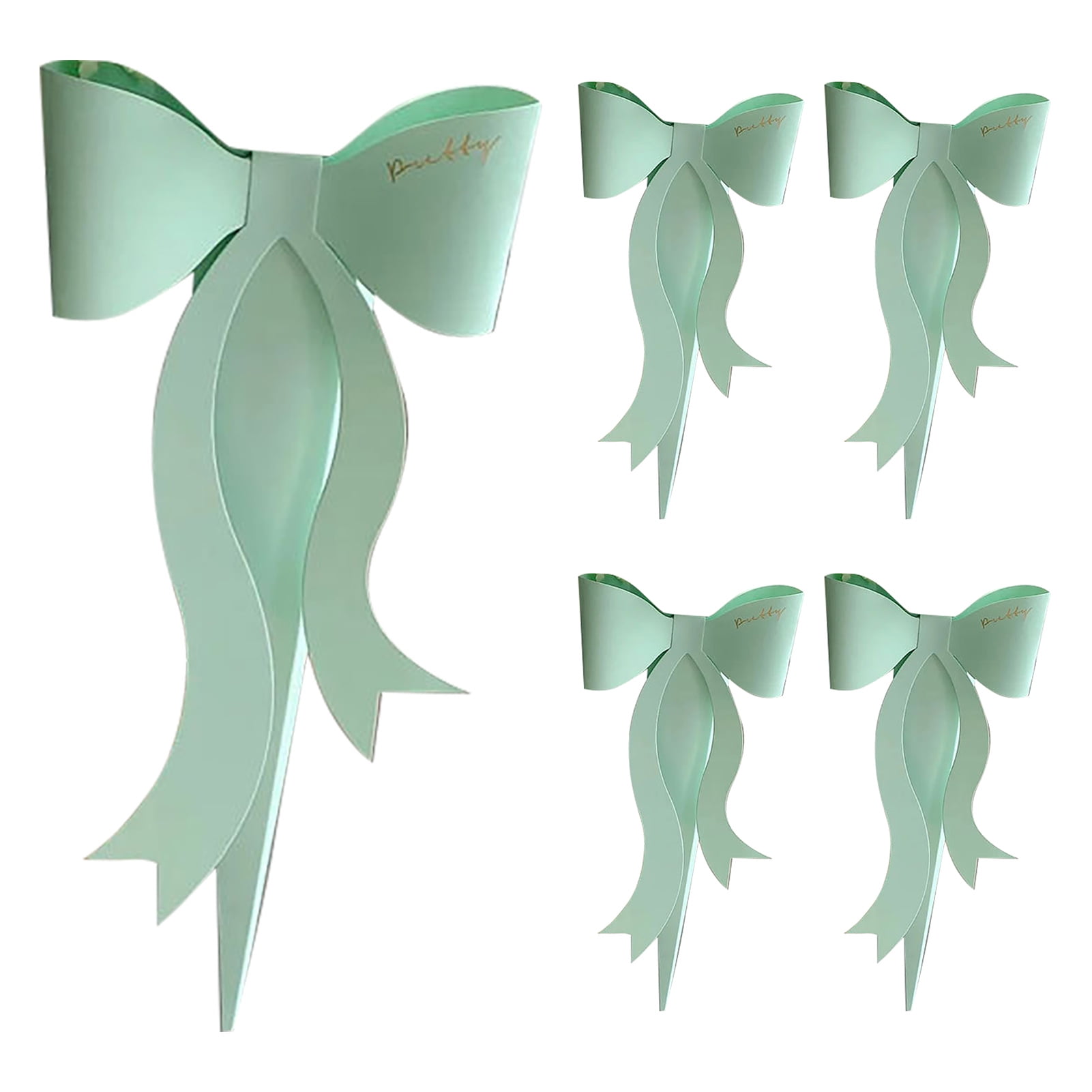 Farfi 5Pcs Flower Box Bowknot Design Exquisite Outlook 5 Colors Rose ...