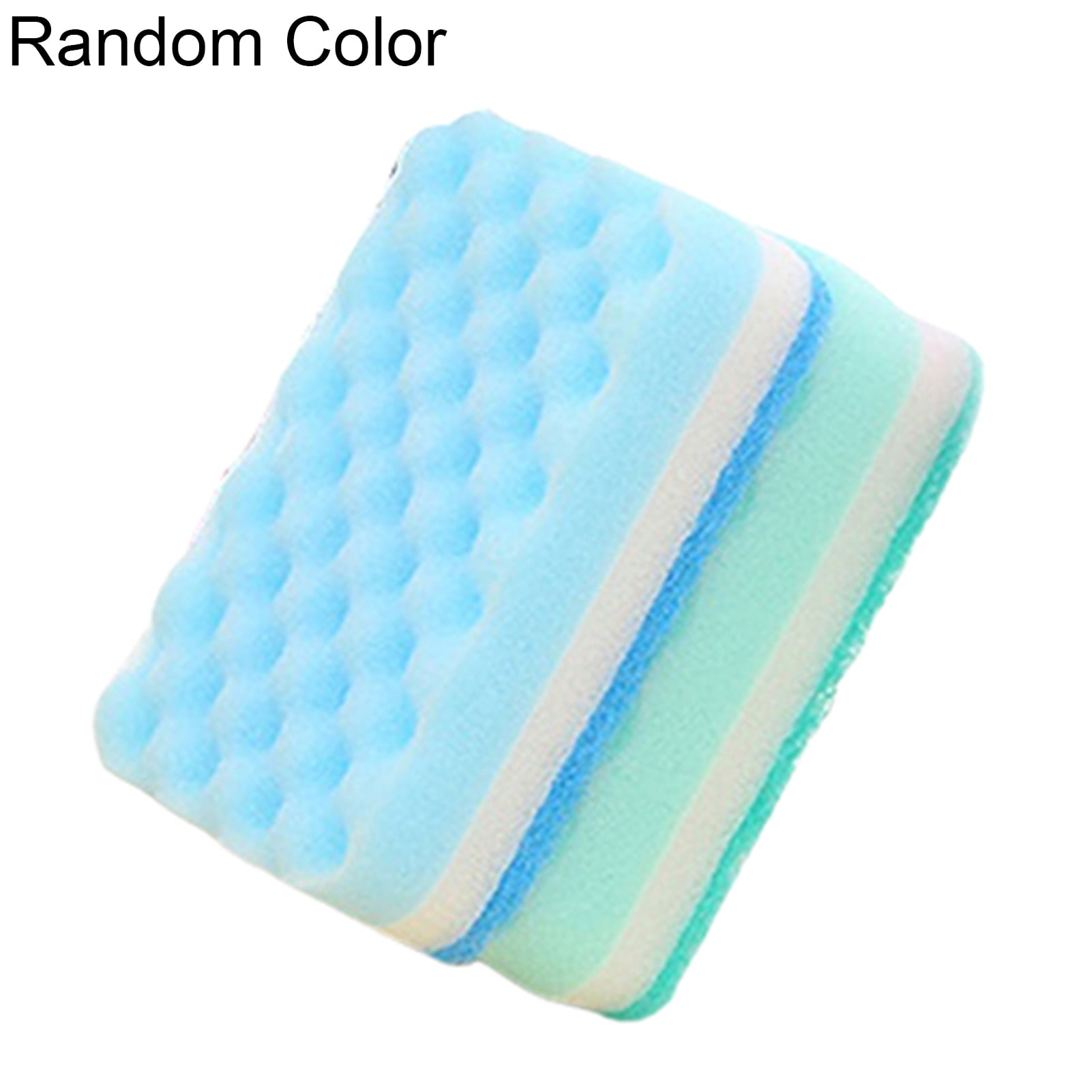 Farfi 5Pcs Thick Wavy Antibacterial Kitchen Sponge Brush Scouring Pads ...