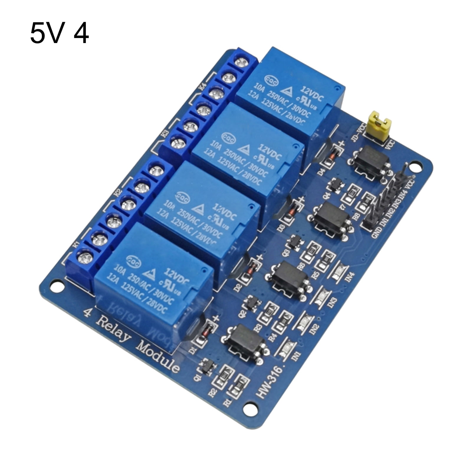 Farfi 5V/12V/24V 1/2/4/8 Channels Relay Module Board Good Anti ...