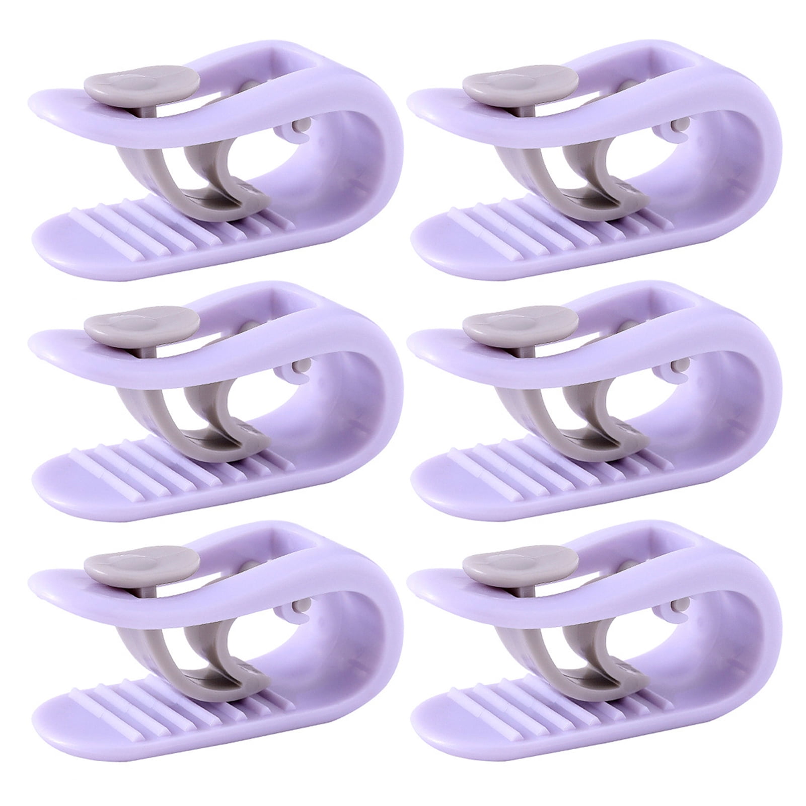 Farfi 6 Pcs Quilt Clips Non-slip Needle-free Flexible No Pins Duvet ...