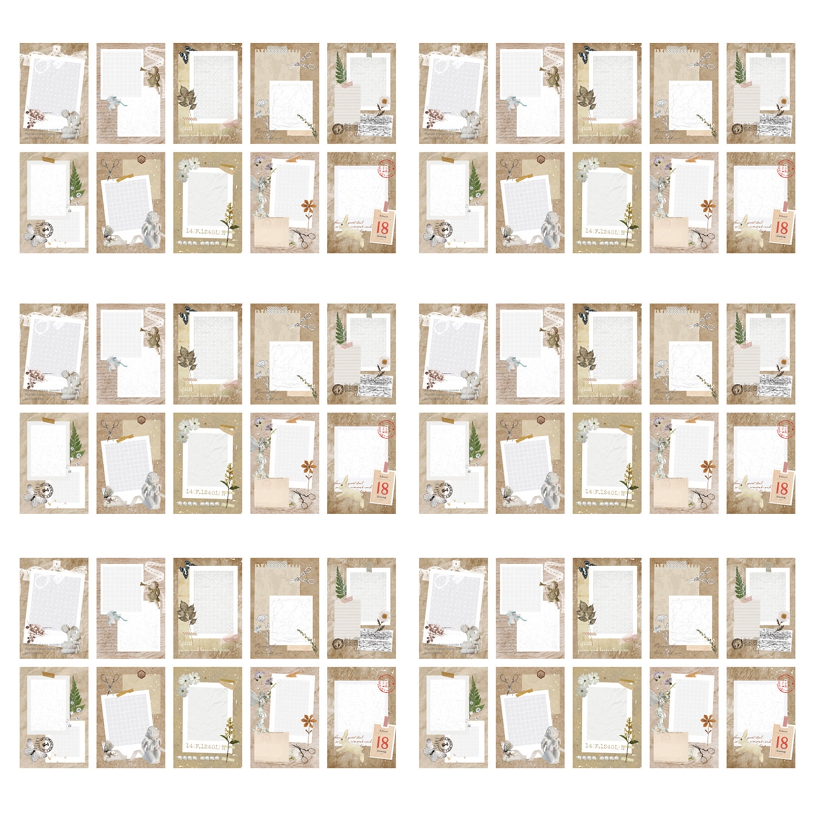 Farfi 60 Sheets Memo Pads Vintage Space-time Stationery Series Smooth ...