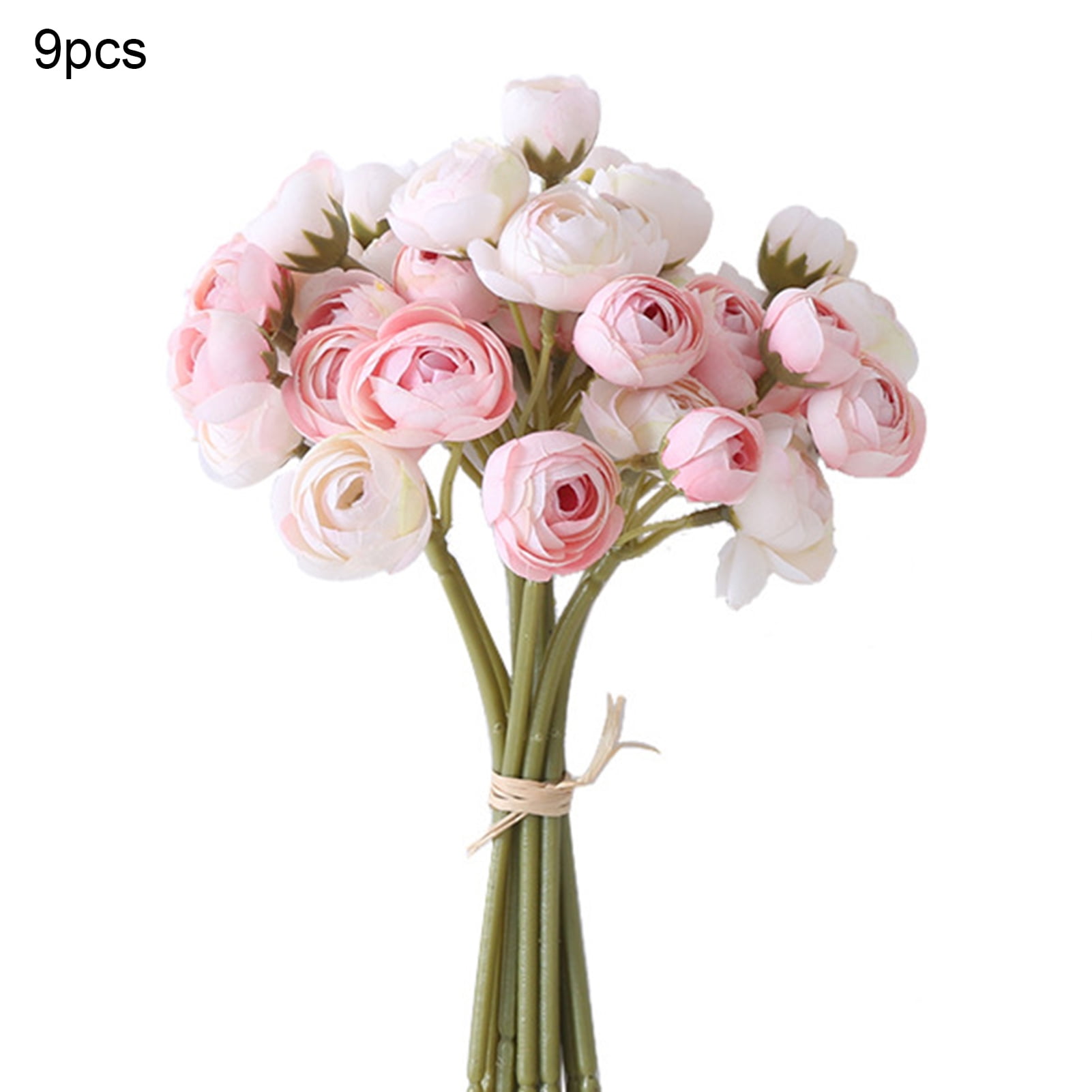 Farfi 9Pcs/Bouquet Artificial Flowers Long Lasting Decorative Vibrant ...