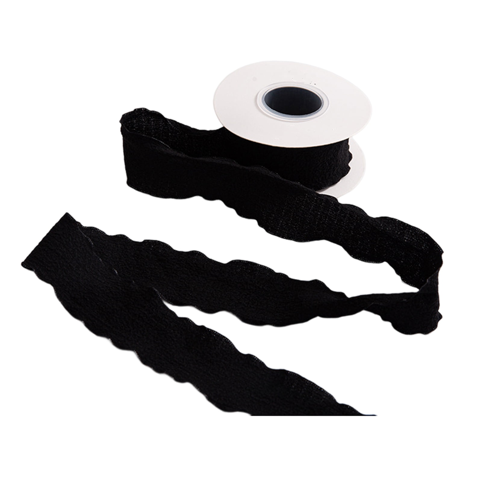 Farfi 9m Packing Ribbon Cuttable Solid Color Ruffled Edge Wave Webbing ...