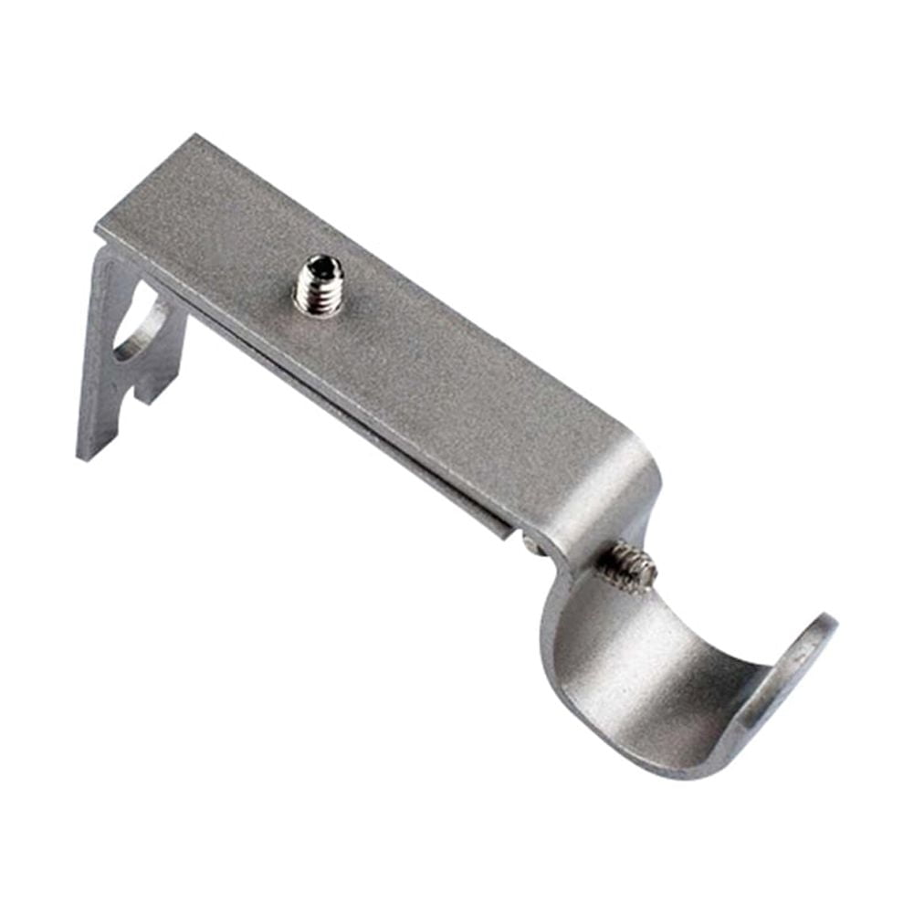 Farfi Adjustable Iron Window Curtain Rod Bracket Holder Drape Bar Fixed ...