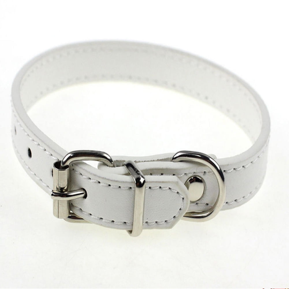Farfi Adjustable Safety Belt Faux Leather Pet Dog Cat Puppy Collar ...
