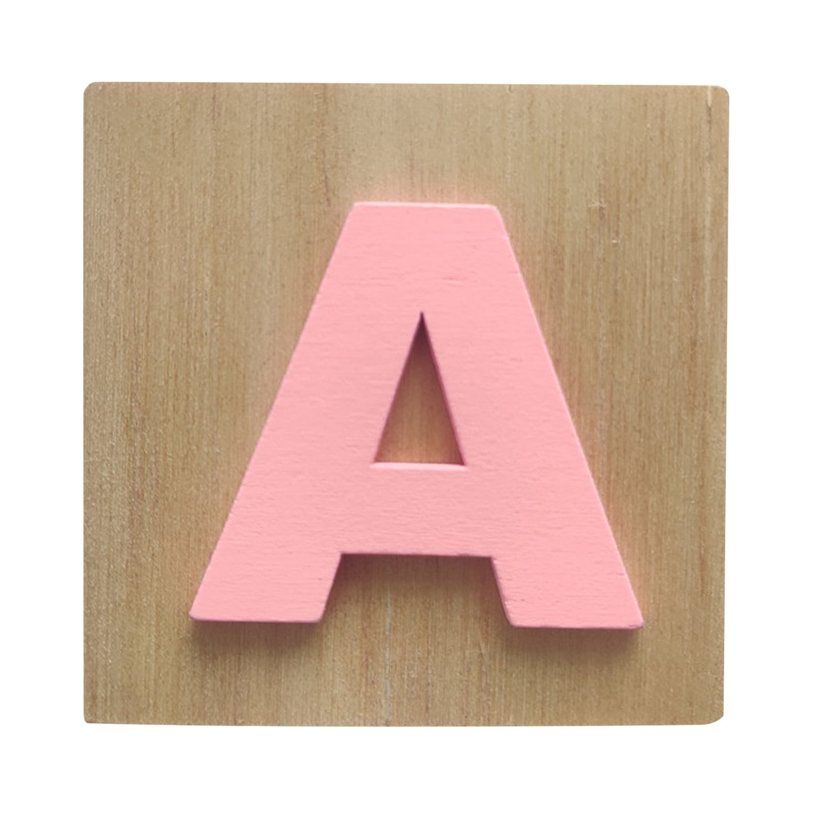 Farfi Alphabet Block Nordic Style Ornamental Pine Wood Portable 26 ...