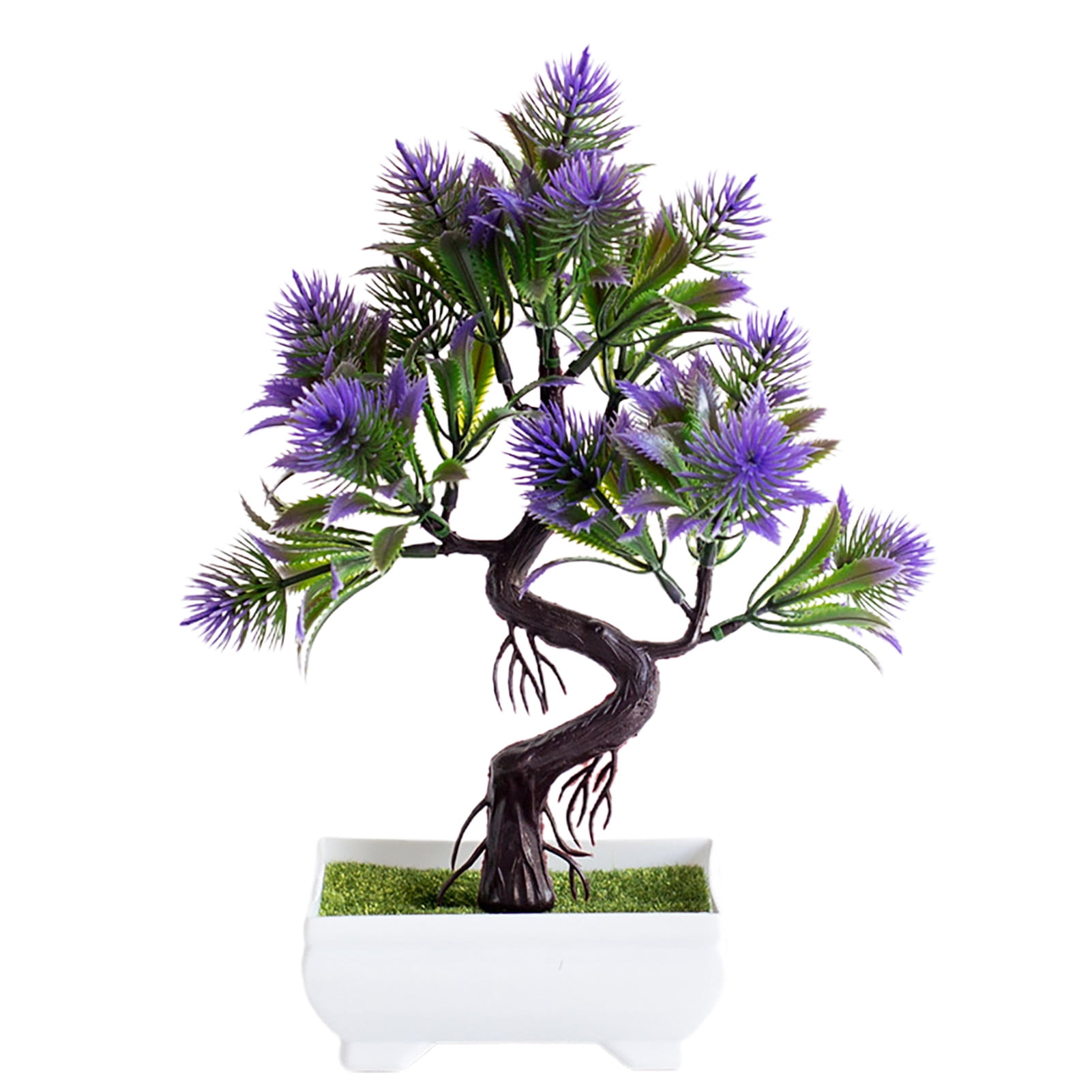 Farfi Artificial Bonsai Vivid Easy Care Colorfast Decorative Fake Pine ...