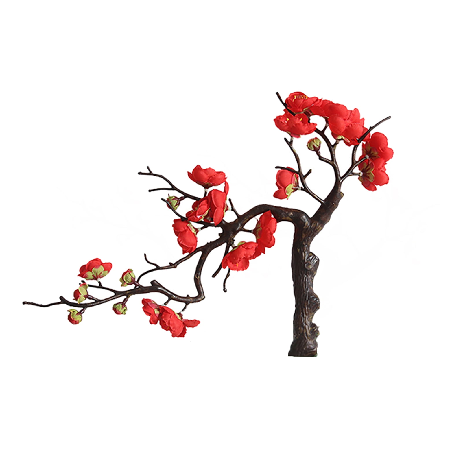 Farfi Artificial Plum Blossom Fake Flower Photo Props Wedding Home ...