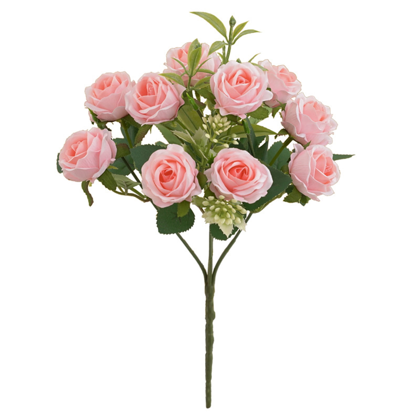 Farfi Artificial Rose Flower 10 Heads Realistic Looking Non-Fading ...