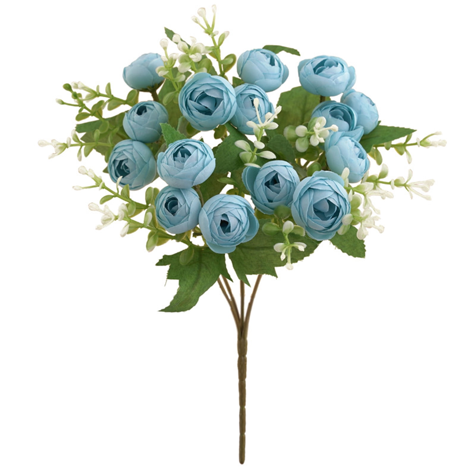 Farfi Artificial Tea Rose Easy Care Never Fade Realistic No Watering ...
