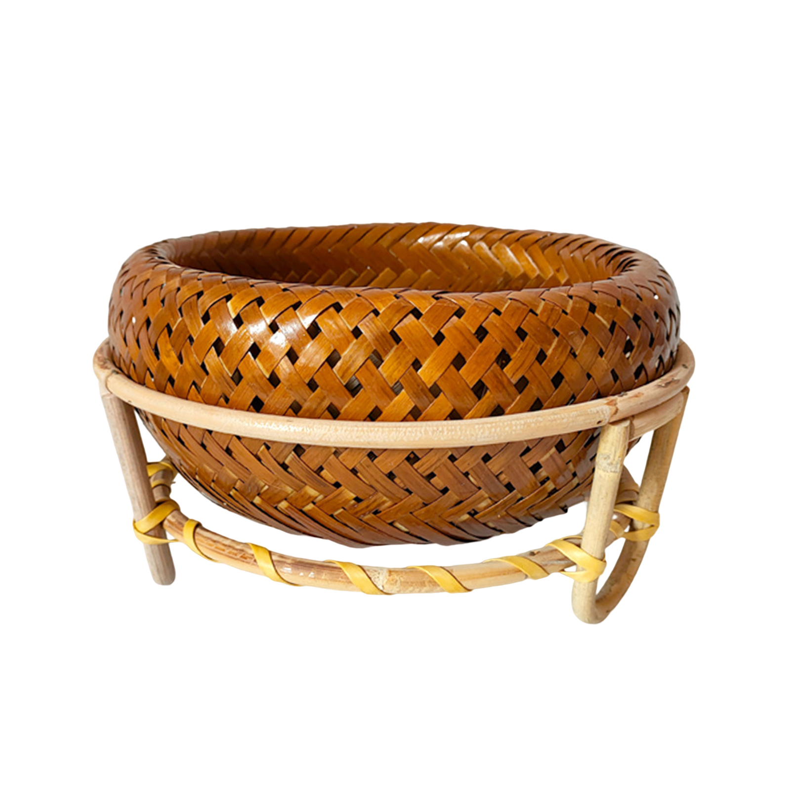 Farfi Bamboo Basket High Load Bearing Leak-proof Fall-resistant Stable ...