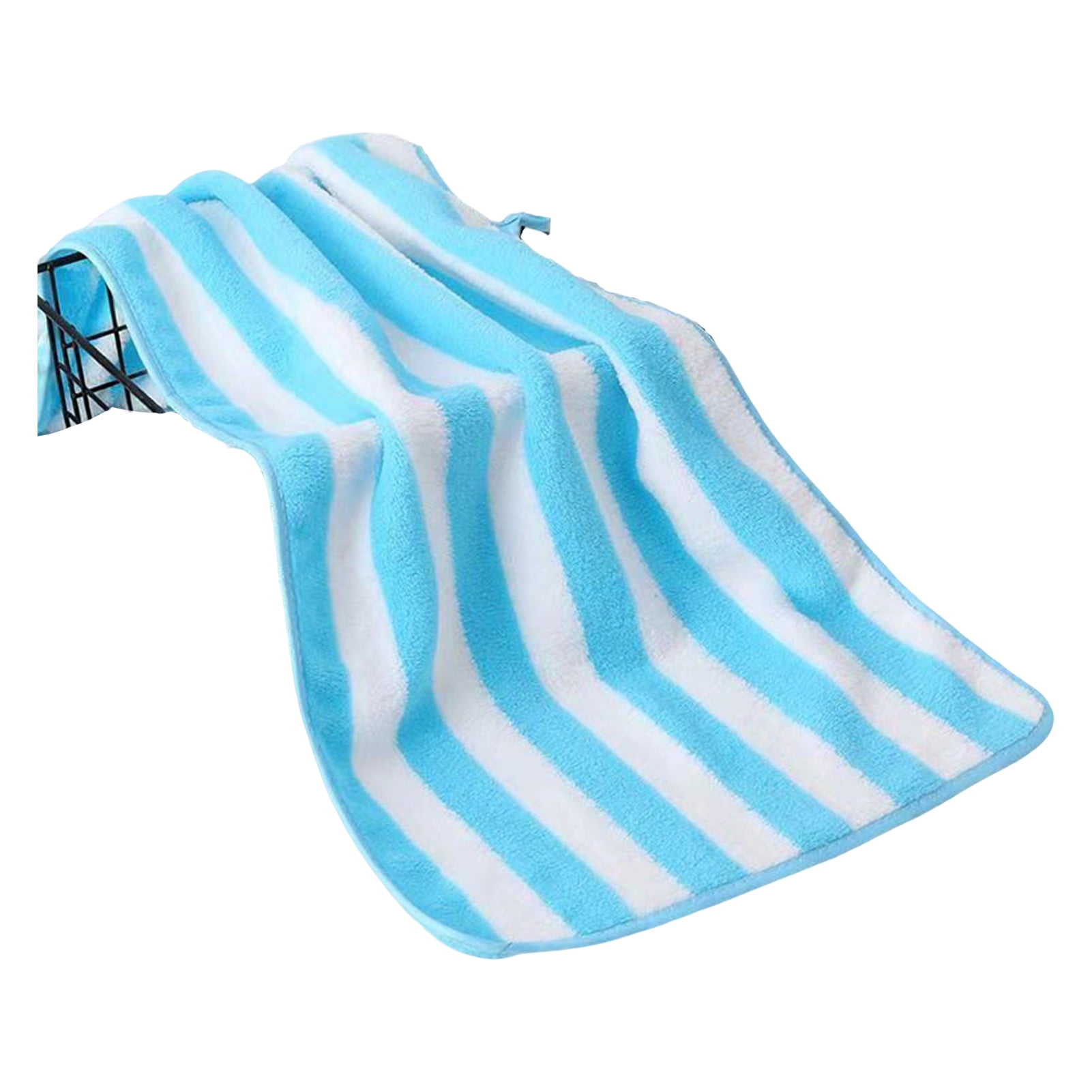 Farfi Bath Towel Super Soft Wide Striped Non-Fading Highly Absorbent ...