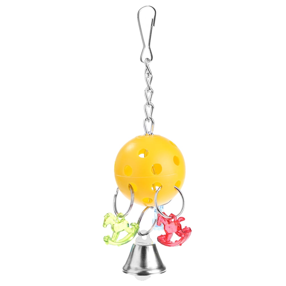 Farfi Bell Ball Horse Parrot Parakeet Chewing Bite Climb Swing Cage ...