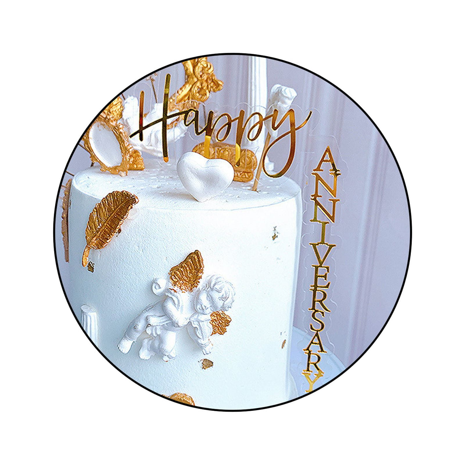 Farfi Cake Topper Right-angle Design Non-stick Smooth Surface Beautiful ...