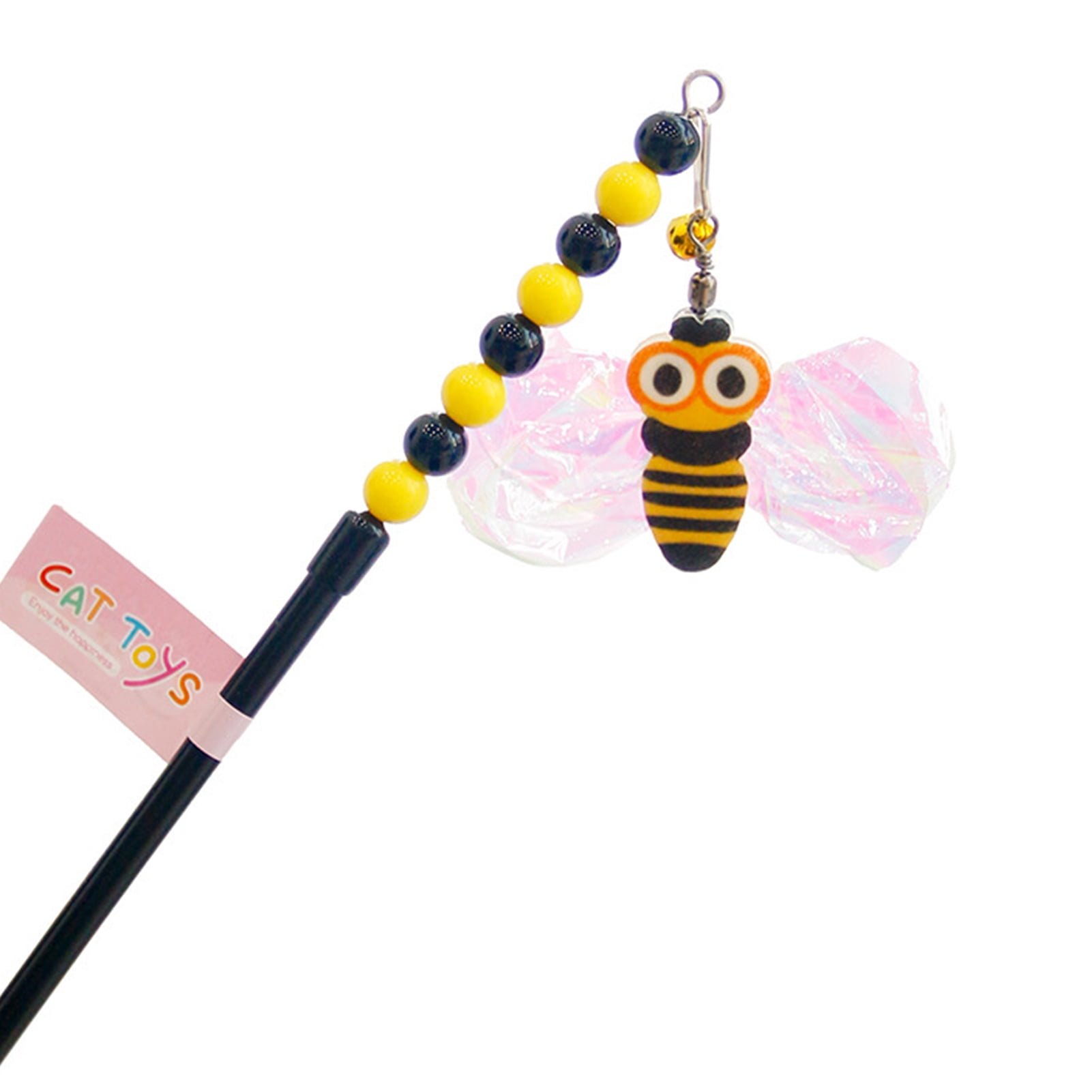 Farfi Cat Wand Long Pole Relief Pressure Lightweight Teasing Cat Stick ...