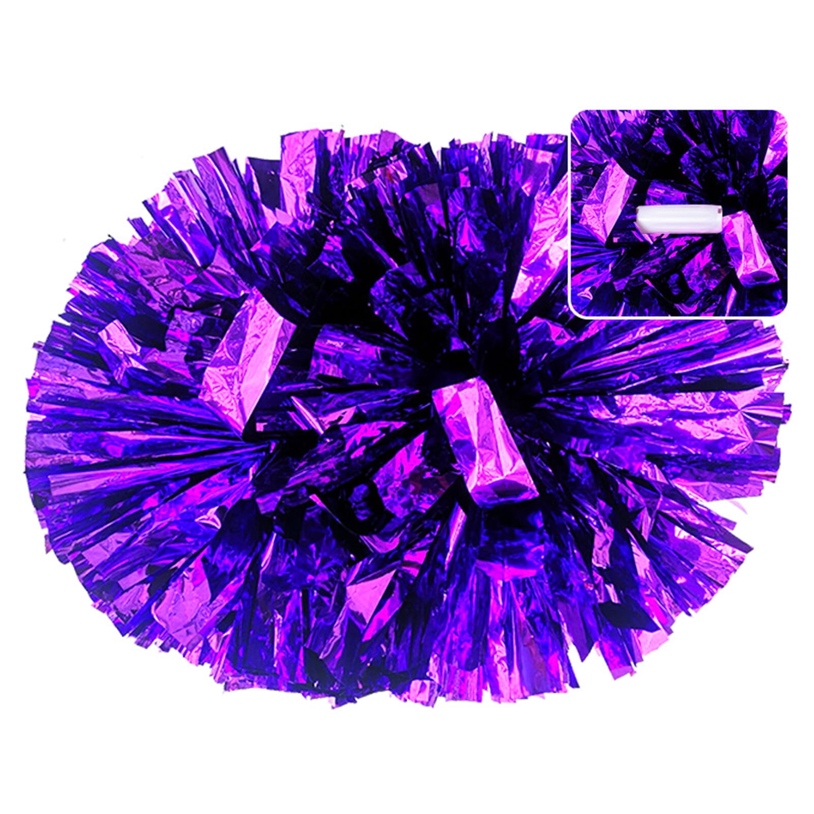 Farfi Cheerleading Pom Poms Shining Contrast Color Decorative with Long ...