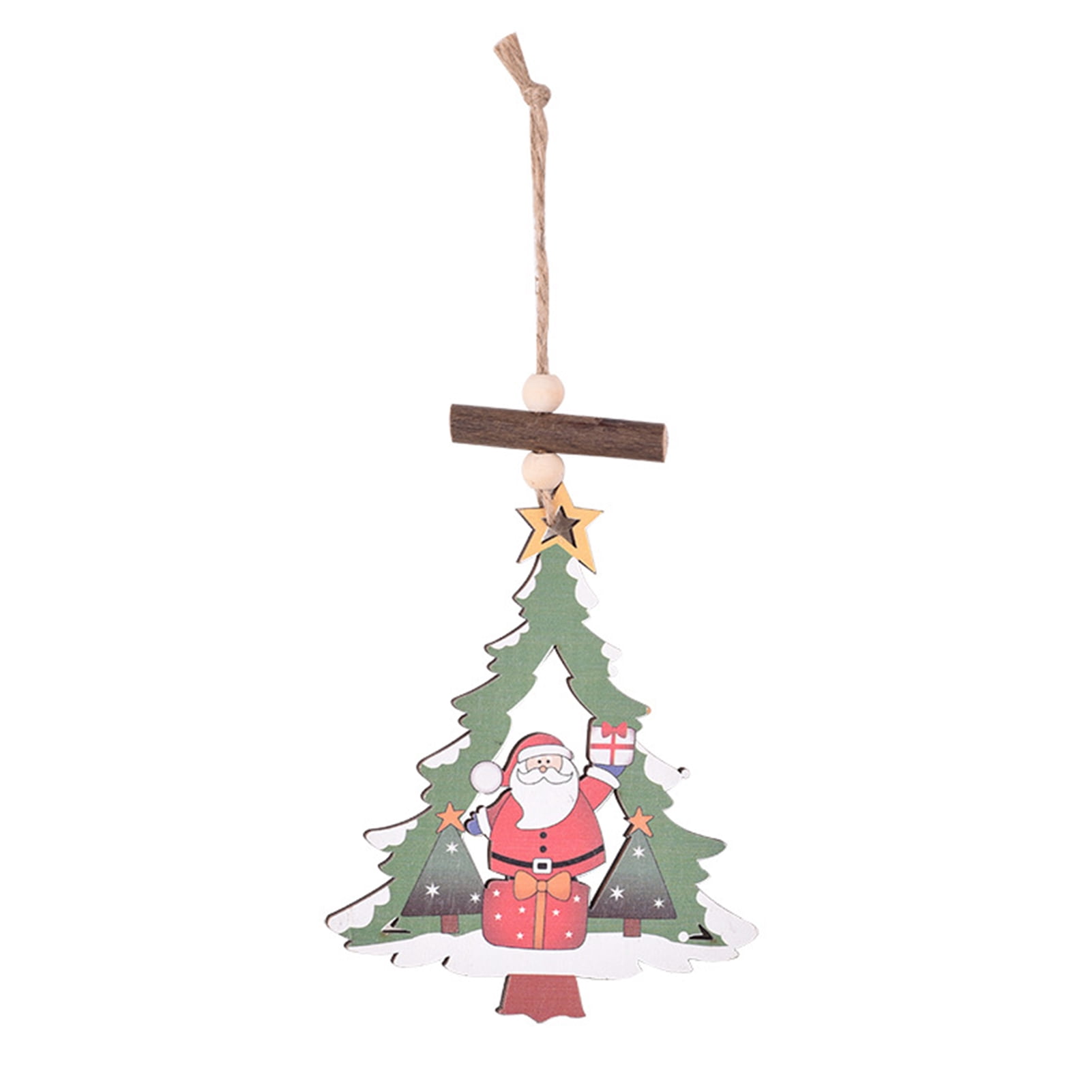 Farfi Christmas Pendant Cute Cartoon Santa Claus Snowman Angel Elk ...