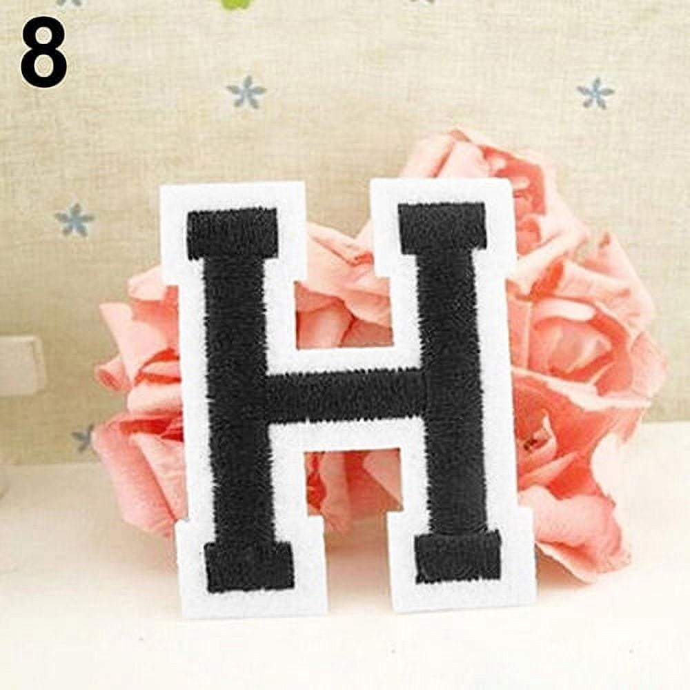 Farfi Cloth Letter A-Z Embroidered Motif Applique Iron On Patch Sew ...
